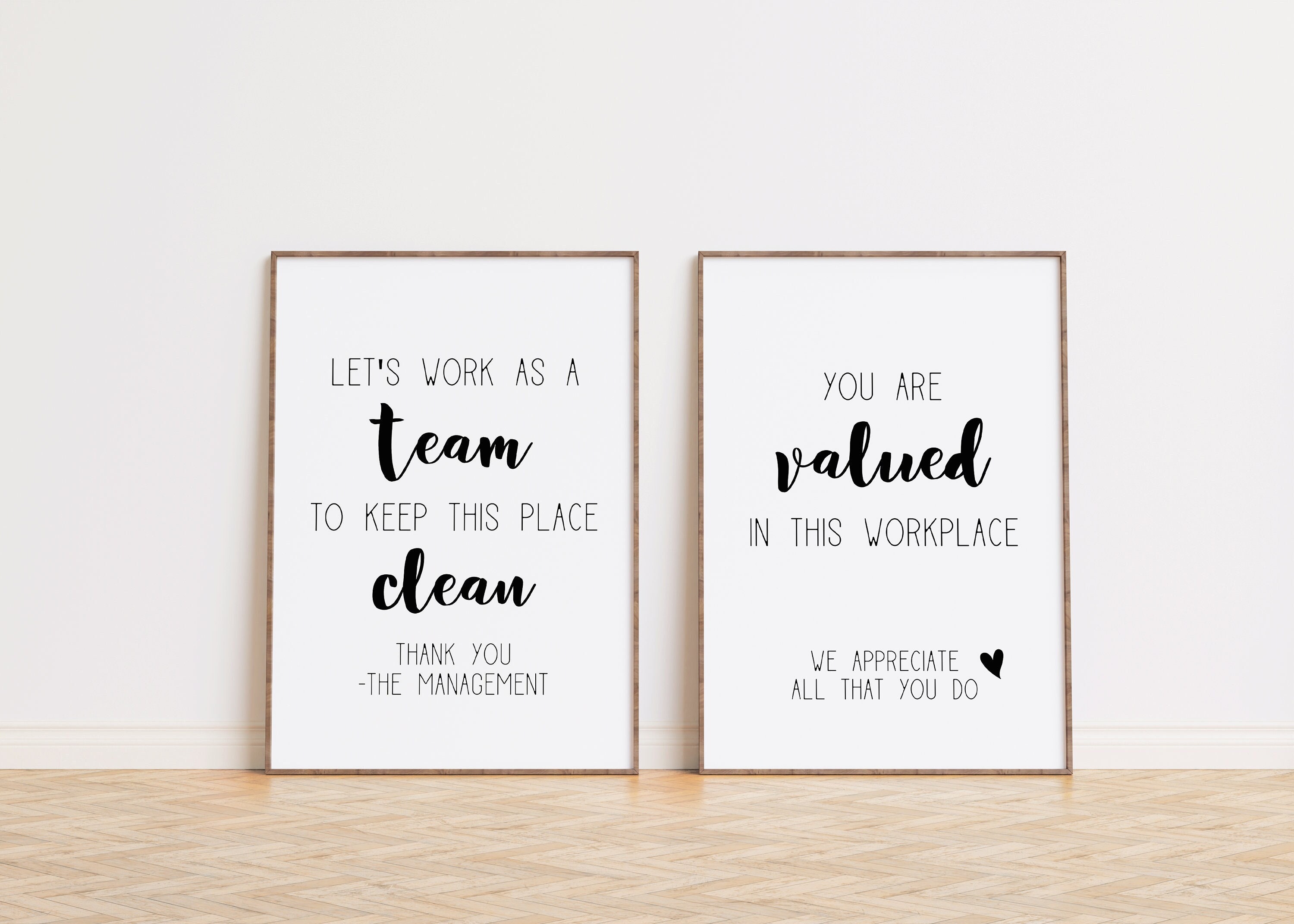 Set of 2 Breakroom Art, Office Wall Art, Office Art, Set of 2 Office ...