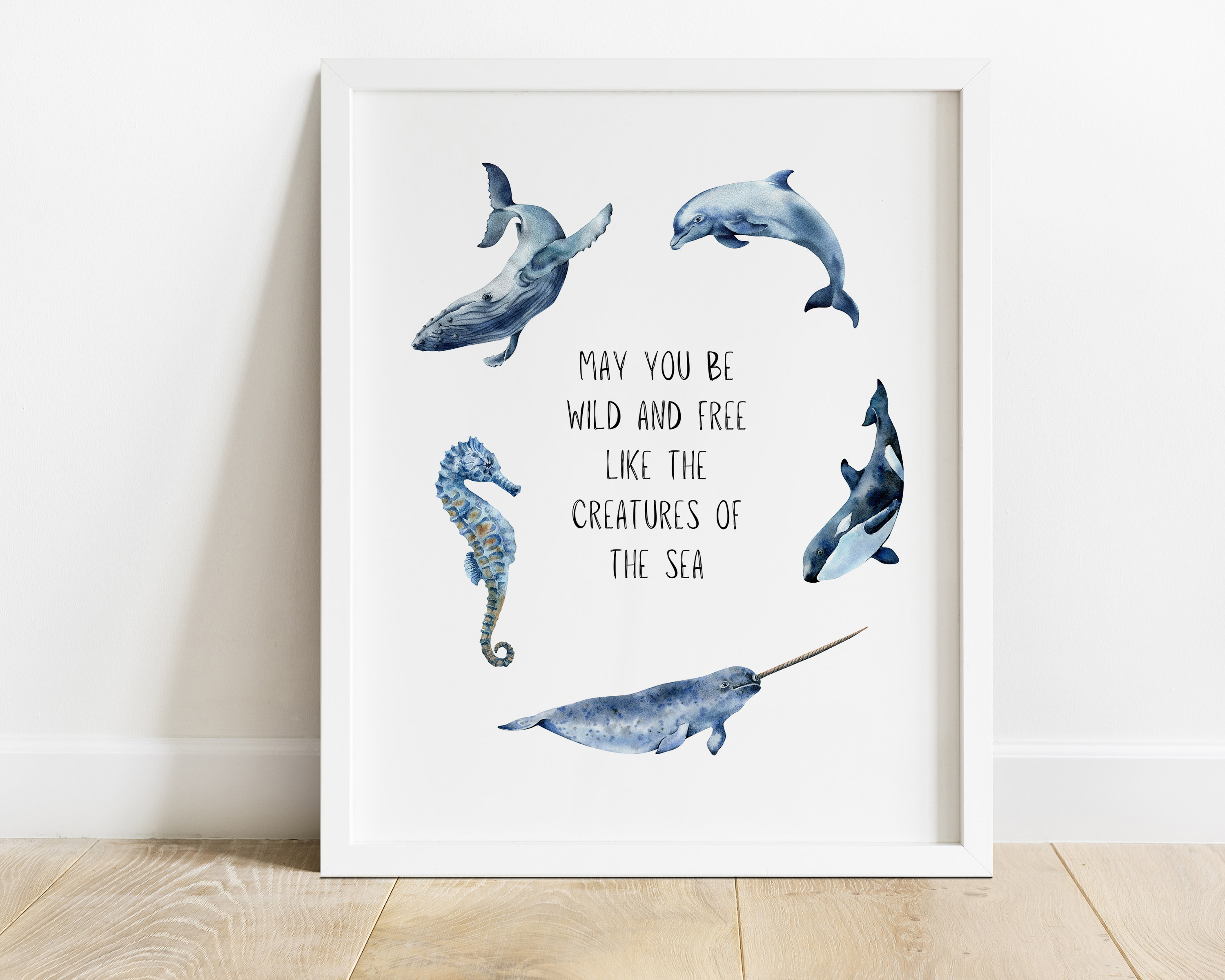 Whale Wisdom Quotes Original Cornish Artwork Tile Whale Quote