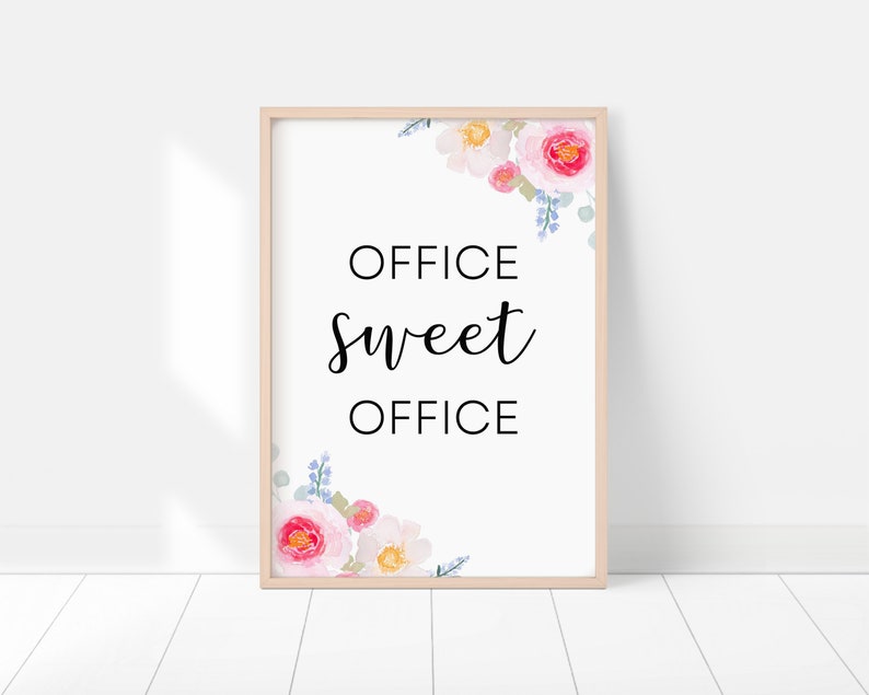 Office Sweet Office, Office Sign, Office Printable, Printable Office ...