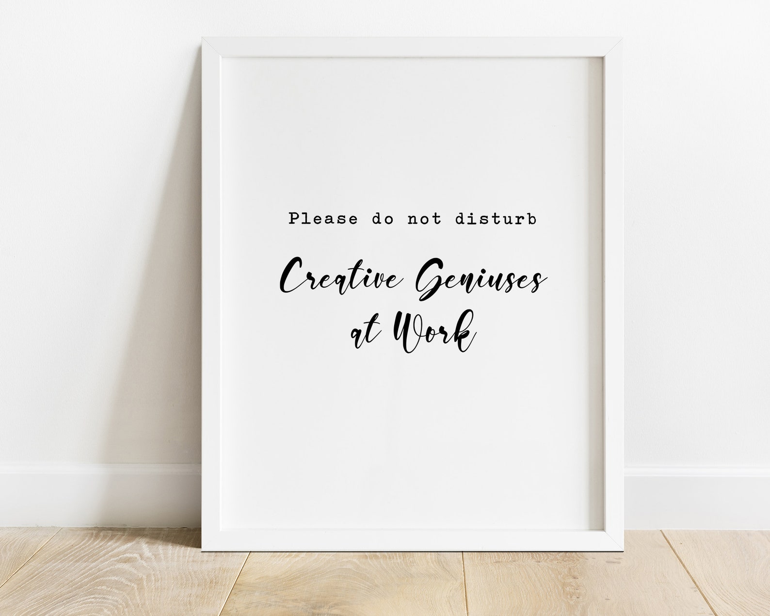 Please Do Not Disturb, Creative Geniuses at Work, Printable Office Sign ...