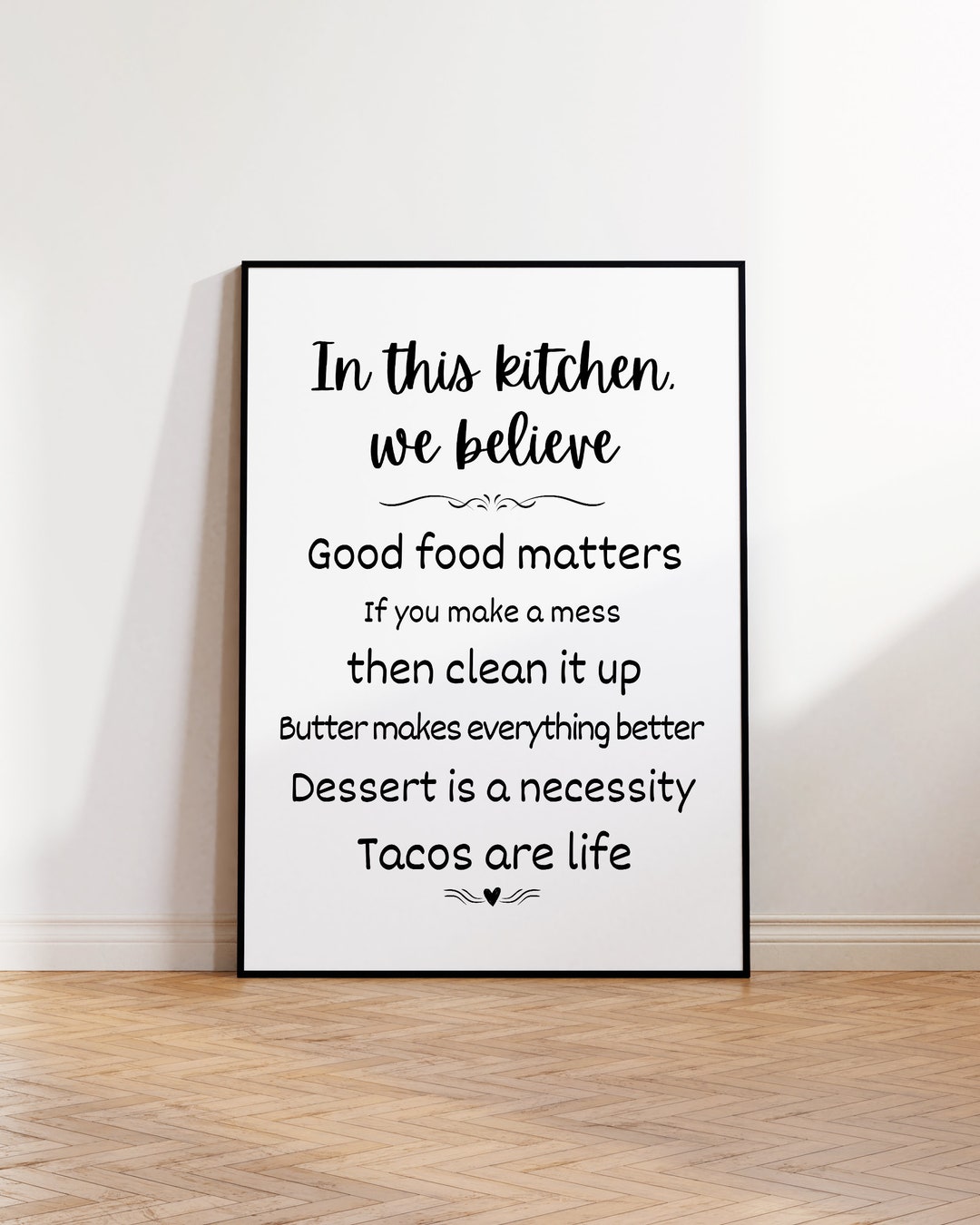 In This Kitchen, Funny Kitchen Quote, Printable Kitchen Quote, Funny ...