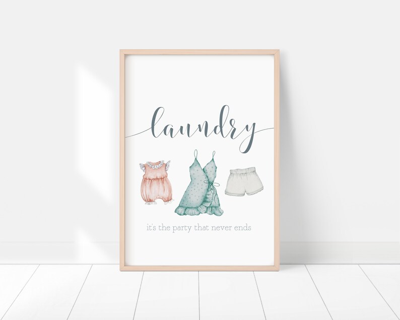 Laundry Party, Laundry Room Sign, Laundry Room Art, Laundry Quote ...