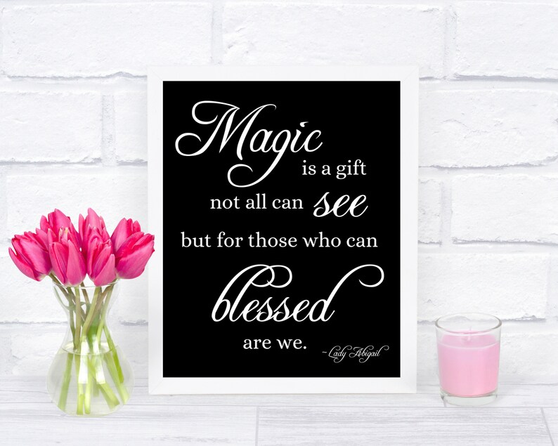 Magic is a gift not all can see but for those who can blessed | Etsy