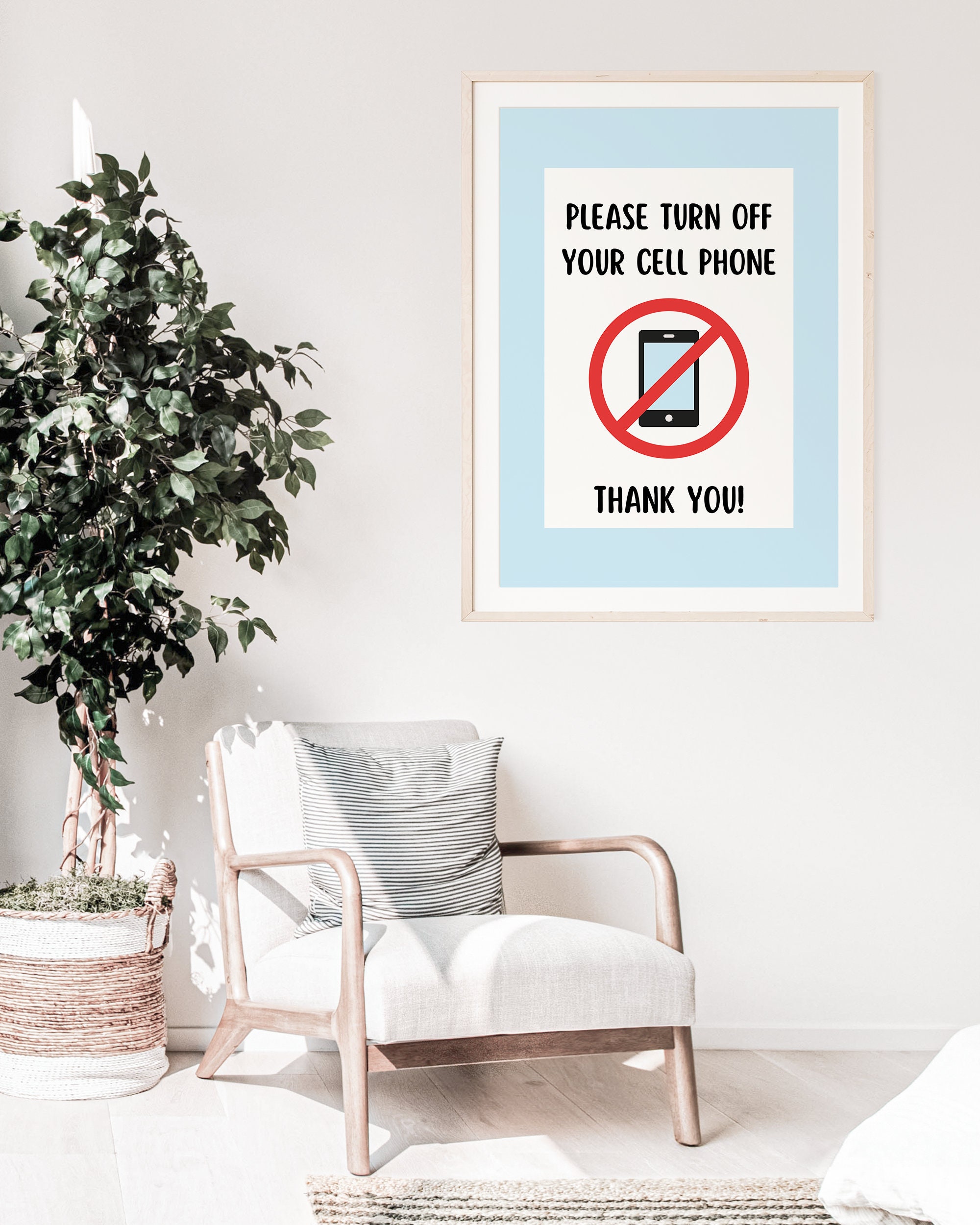 Please Turn off Your Cell Phone Thank You, Cell Phone off Sign, No Cell ...