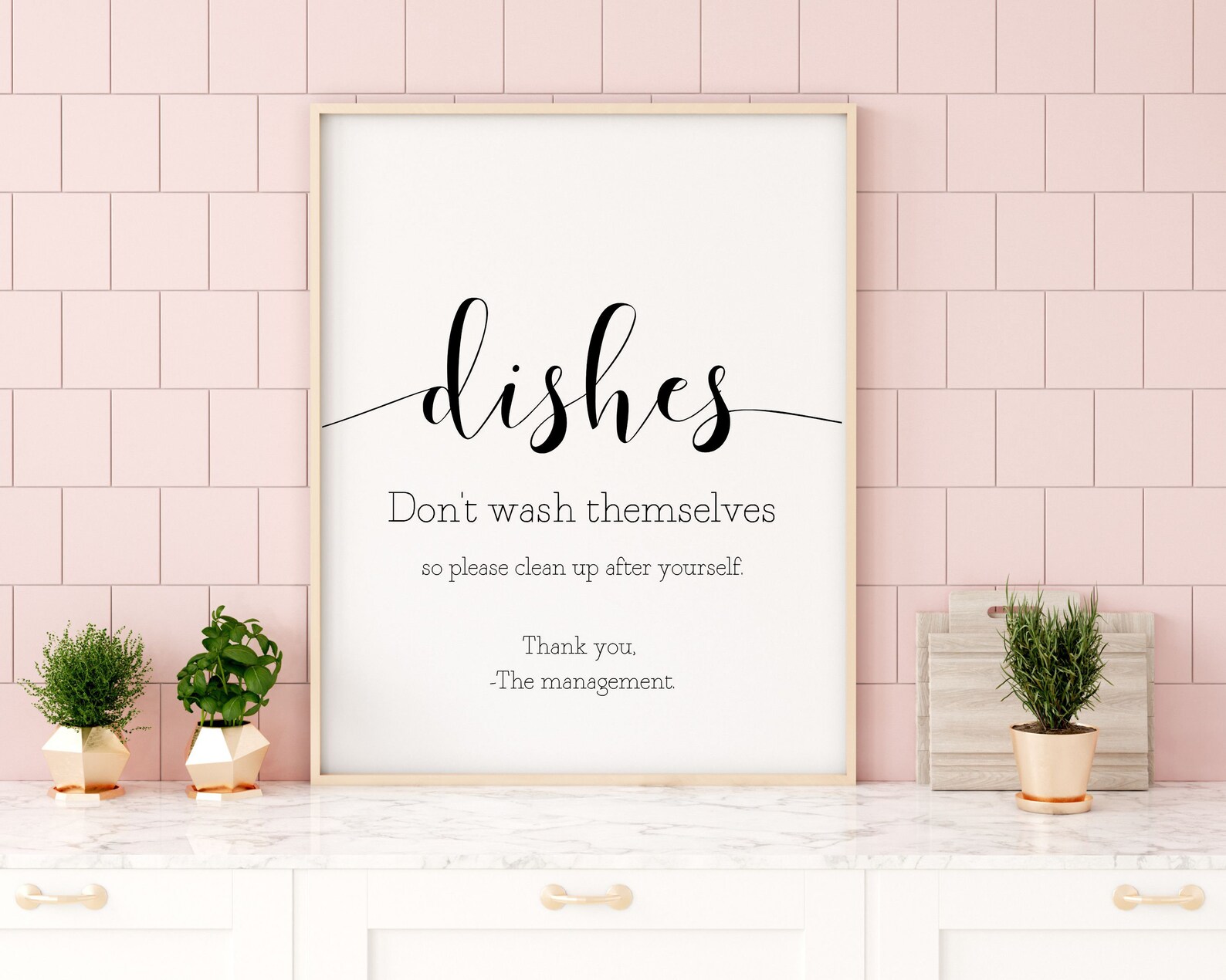 Dishes Don't Wash Themselves Clean up Sign Break Room - Etsy