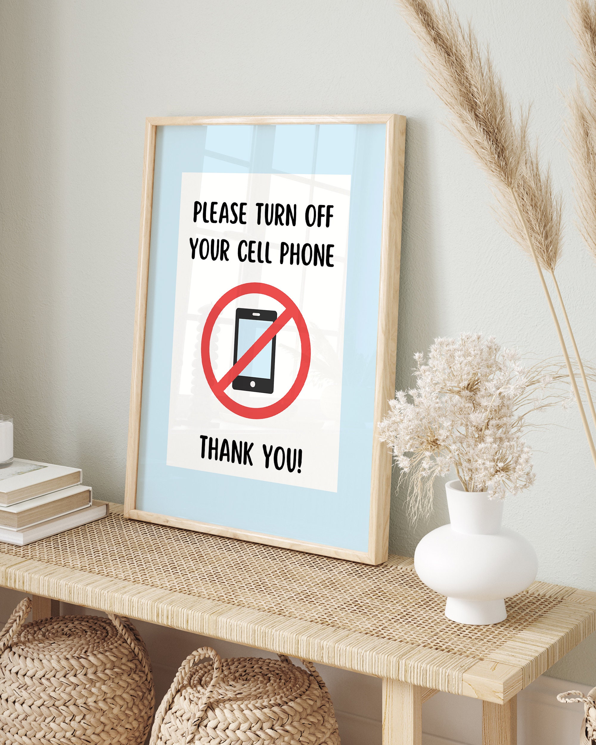Please Turn off Your Cell Phone Thank You, Cell Phone off Sign, No Cell ...