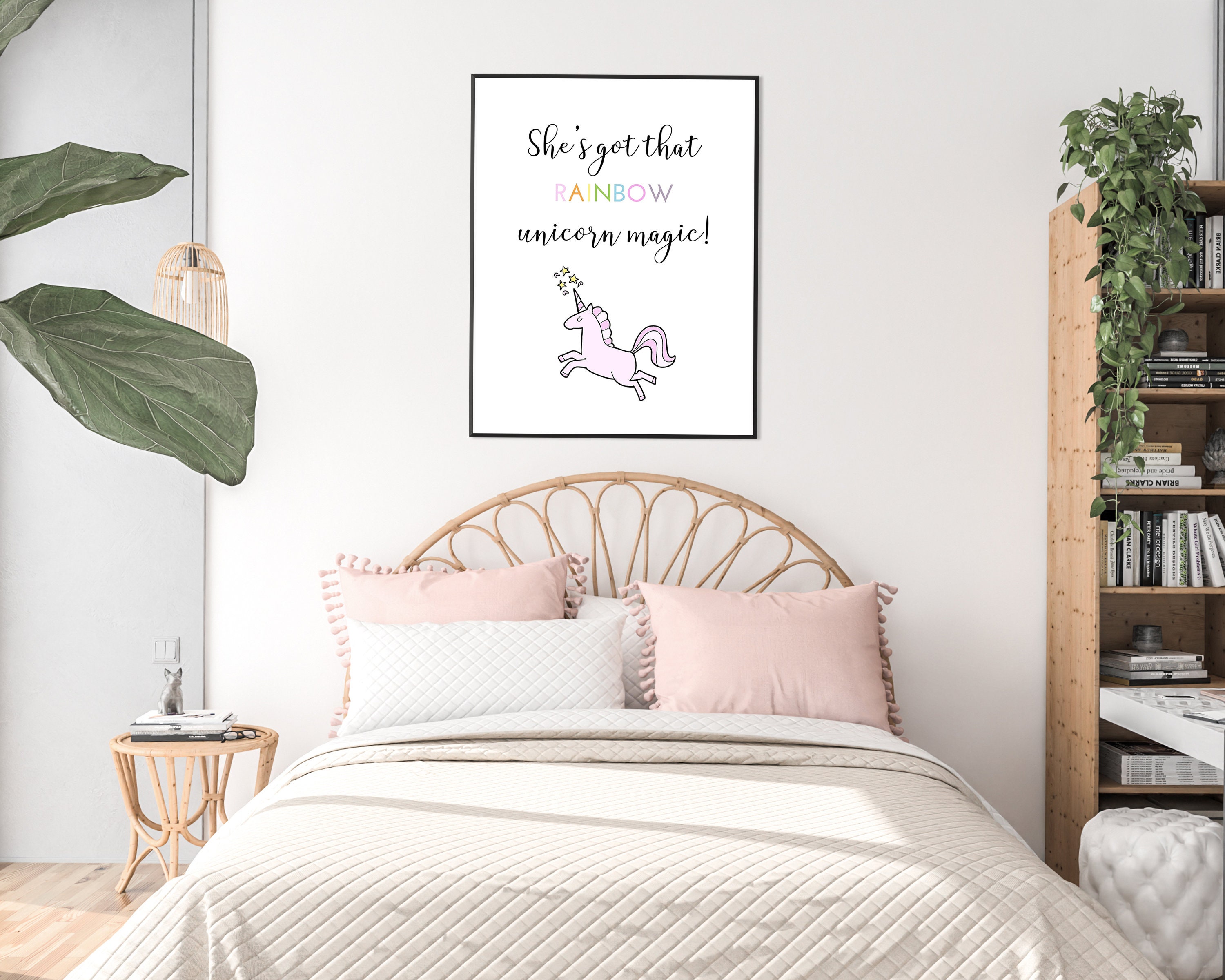 Rainbow Unicorn Magic, Unicorn Wall Art, Unicorn Printable, Printable ...