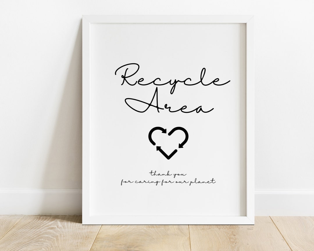 Recycle Area, Recycle Sign, Recycling Sign, Recycling, Recycle, Office ...