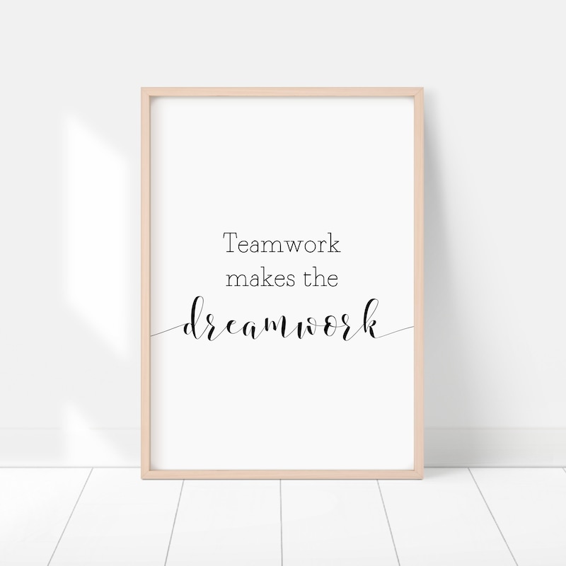 Teamwork Signs - Etsy