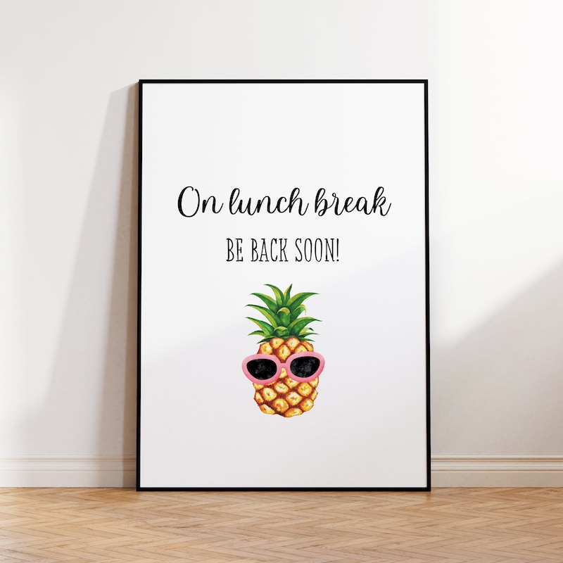 Out to Lunch Be Back at Sign - Etsy