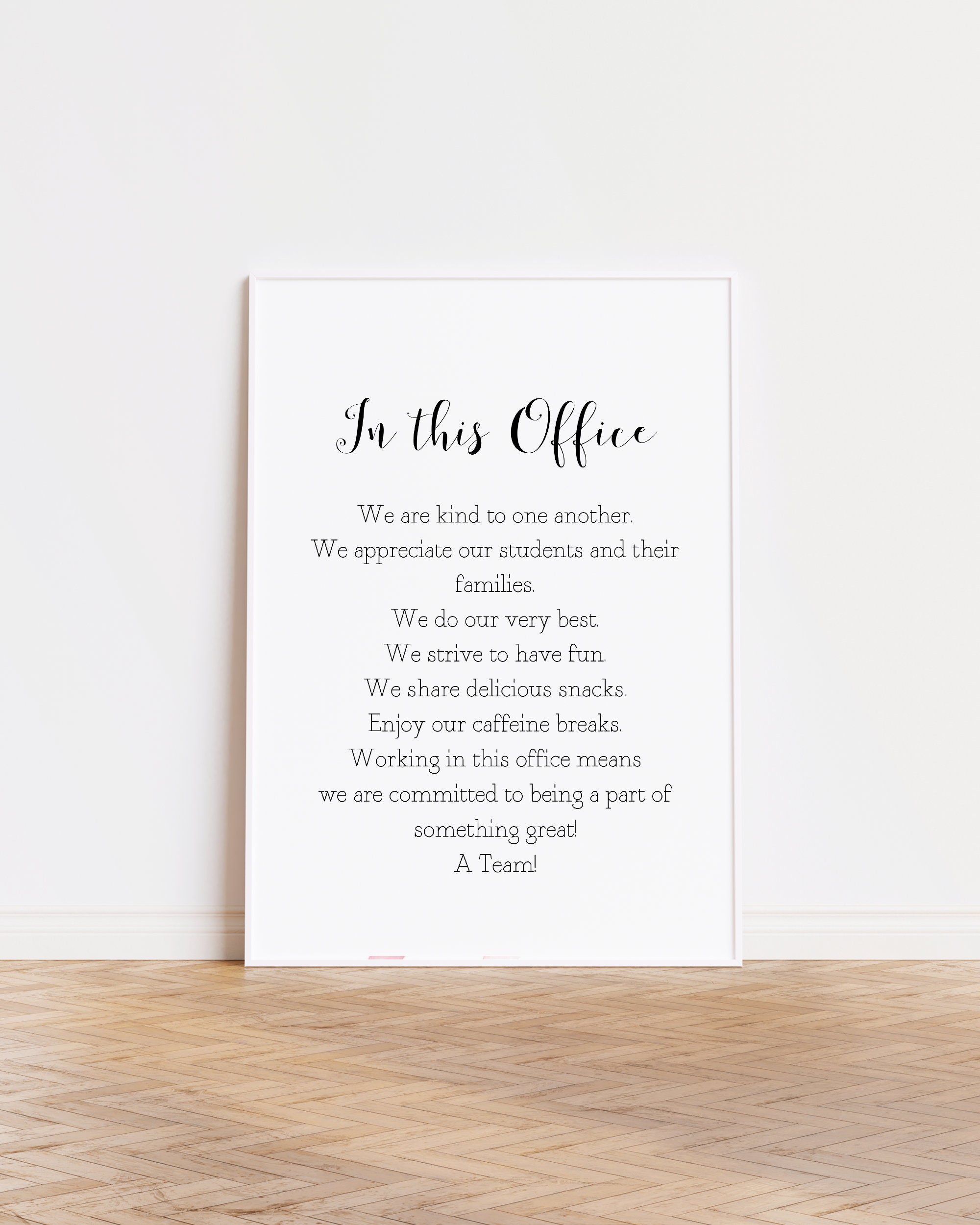 Working in This Office Quote, Teacher Sign, School Office Sign, Office ...