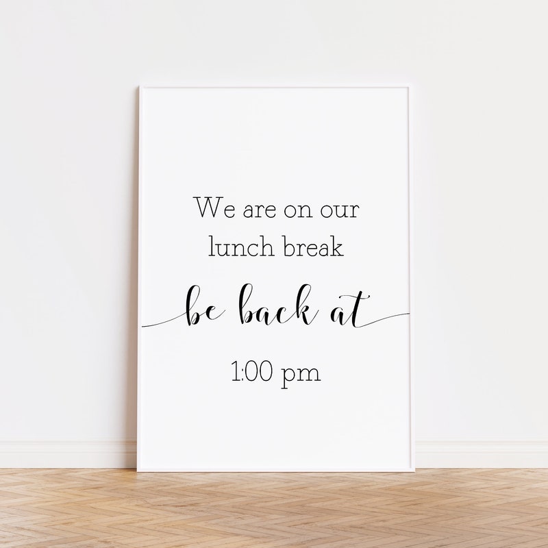On a Break Sign - Etsy