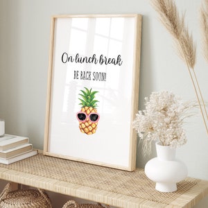 On Lunch Break, Be Back Soon, Closed for Lunch, Office Sign, Printable ...