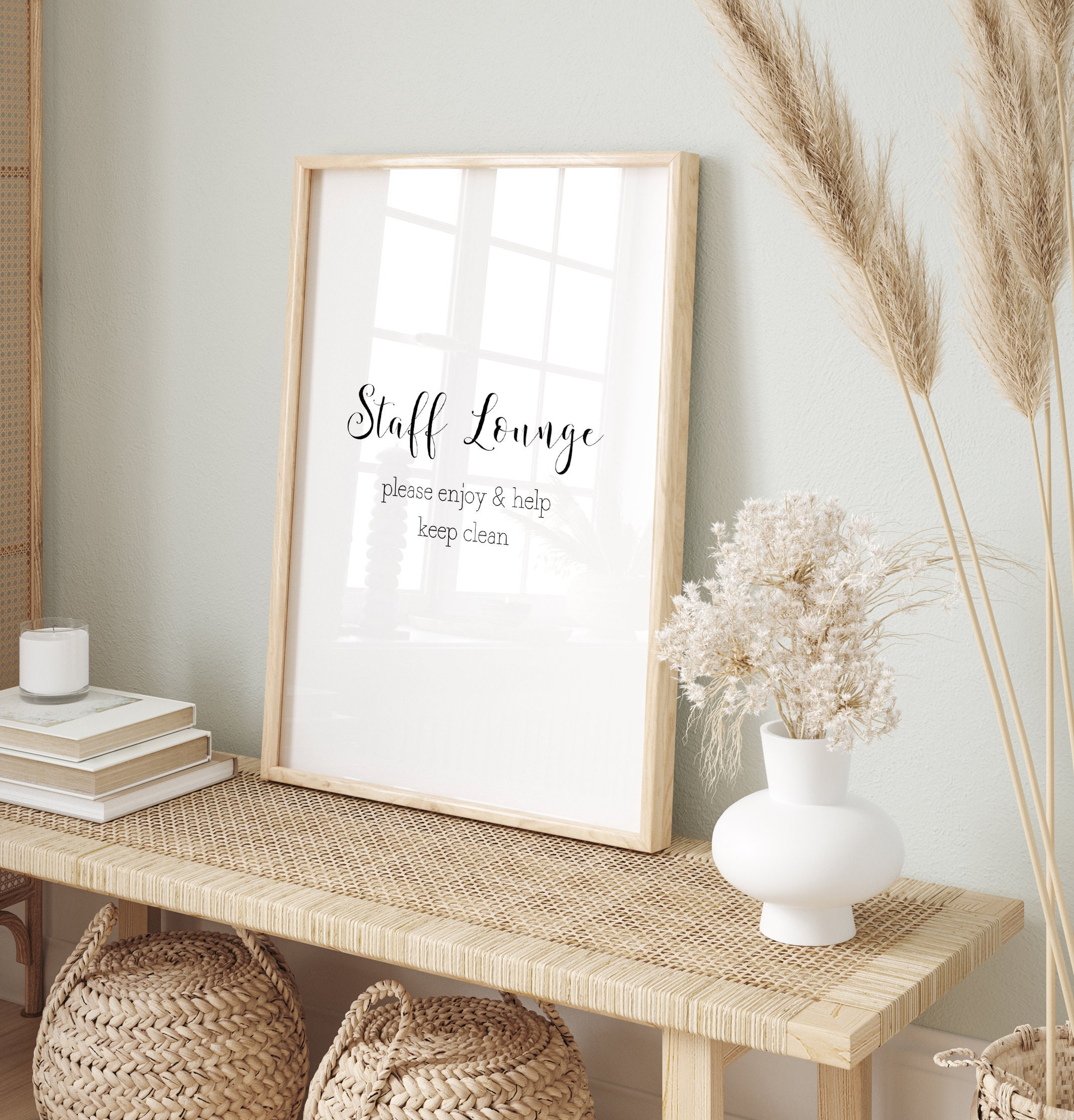 Staff Lounge Sign, Office Wall Art, Office Art, Office Signs, Staff ...