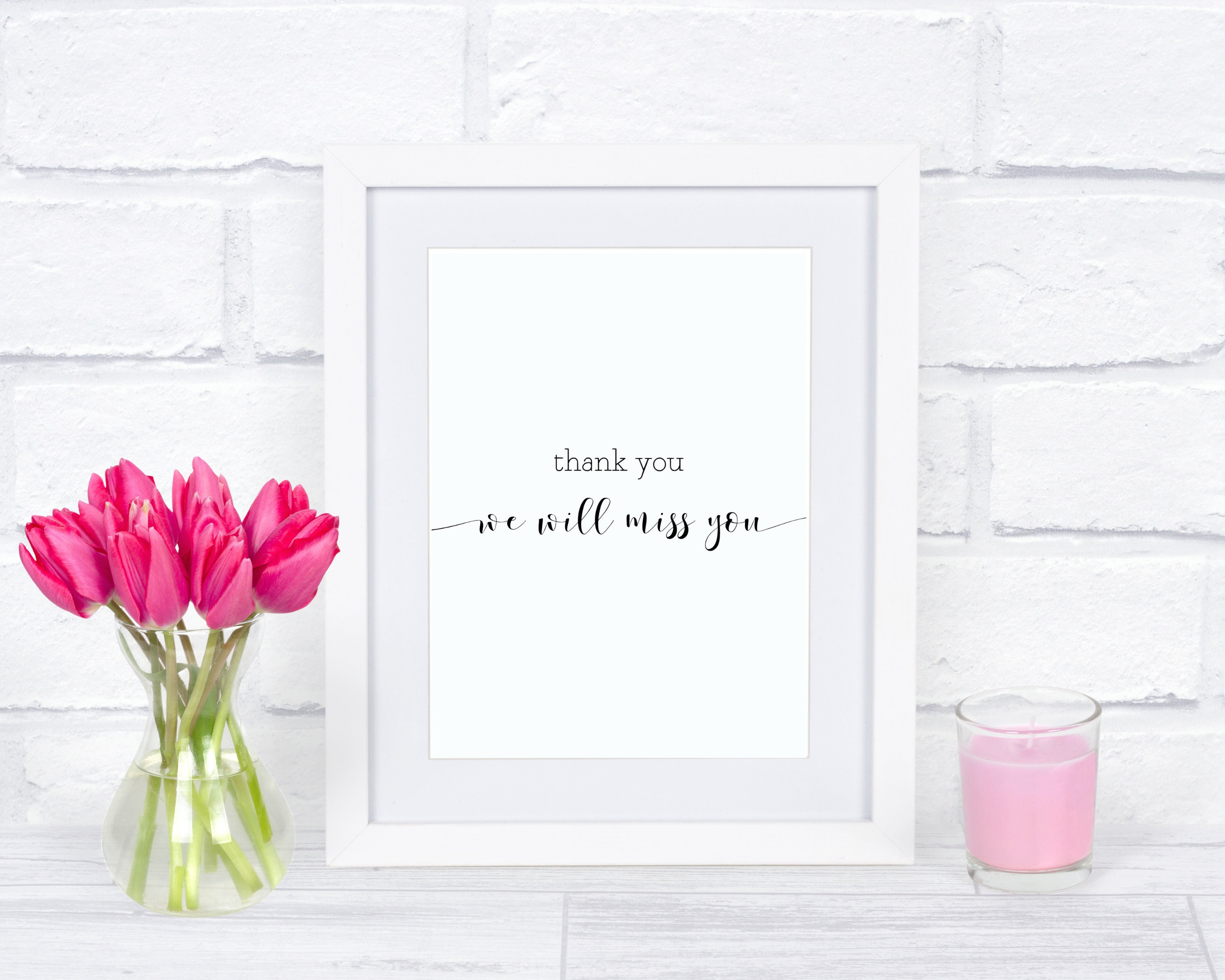 Thank You We Will Miss You, Thank You Printable, Thank You Sign, Thank ...