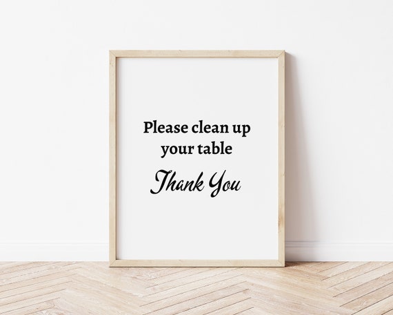 Clean Off The Table