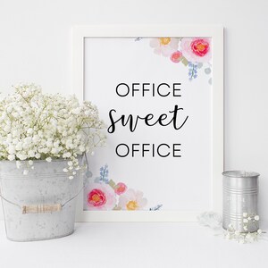 Office Sweet Office, Office Sign, Office Printable, Printable Office ...