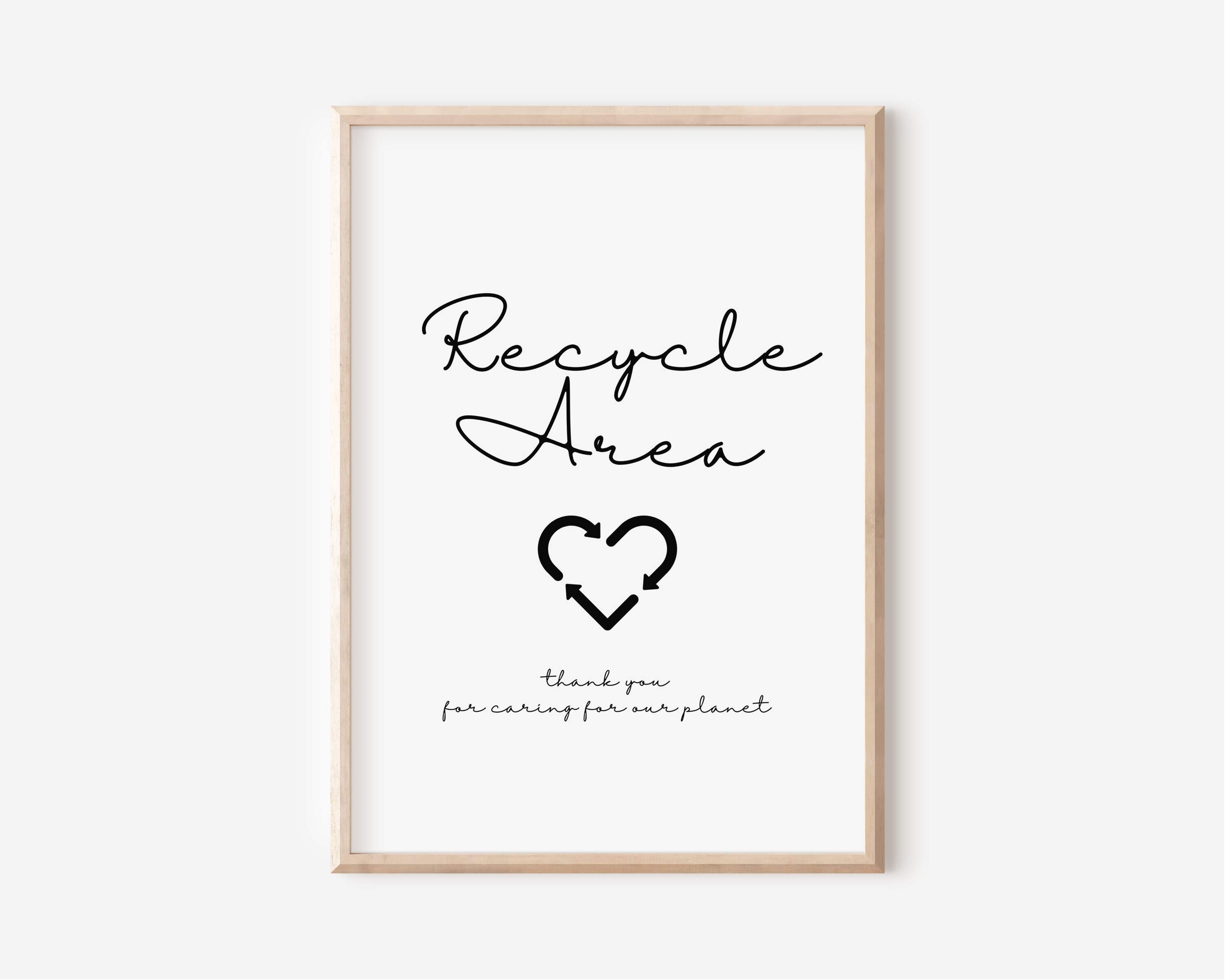 Recycle Area, Recycle Sign, Recycling Sign, Recycling, Recycle, Office ...