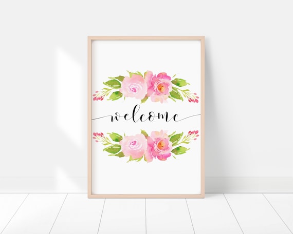 Welcome Sign Printable Welcome Sign Entryway Sign Entryway - Etsy