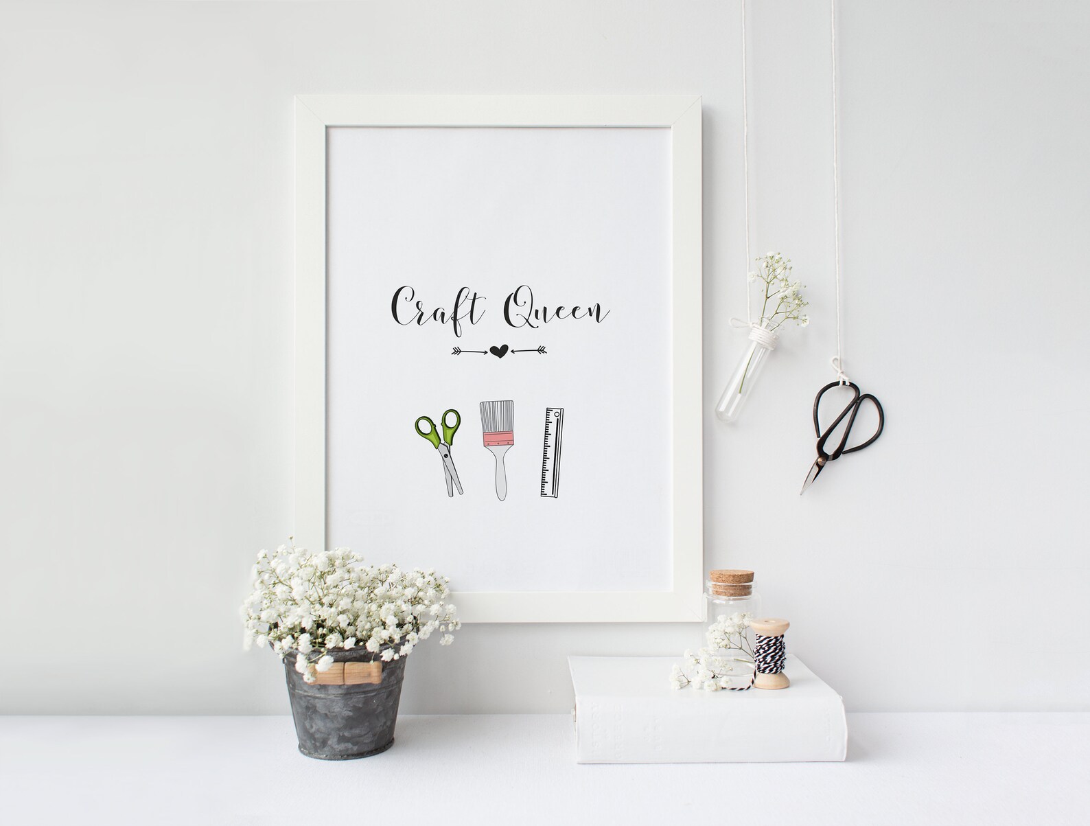 Craft Queen, Craft Room Sign, Craft Room Wall Art, Sewing Room Sign ...