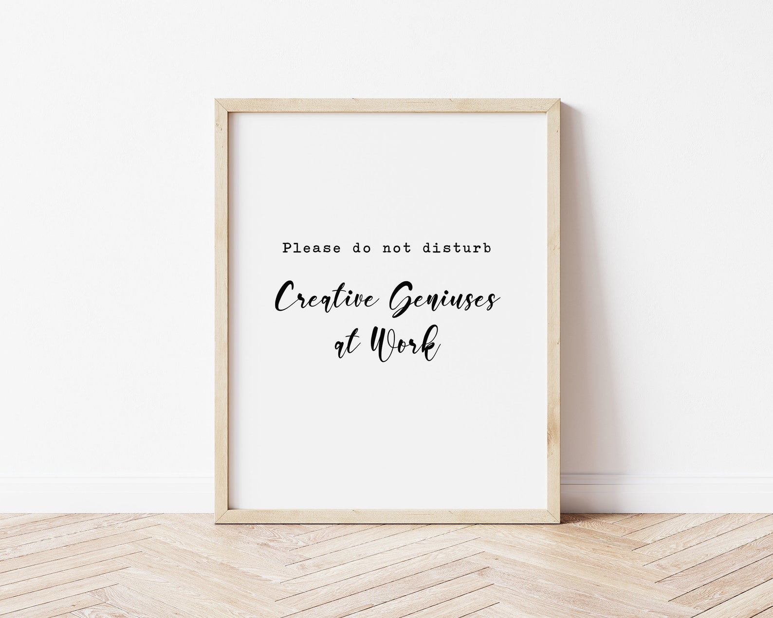 Please Do Not Disturb, Creative Geniuses at Work, Printable Office Sign ...