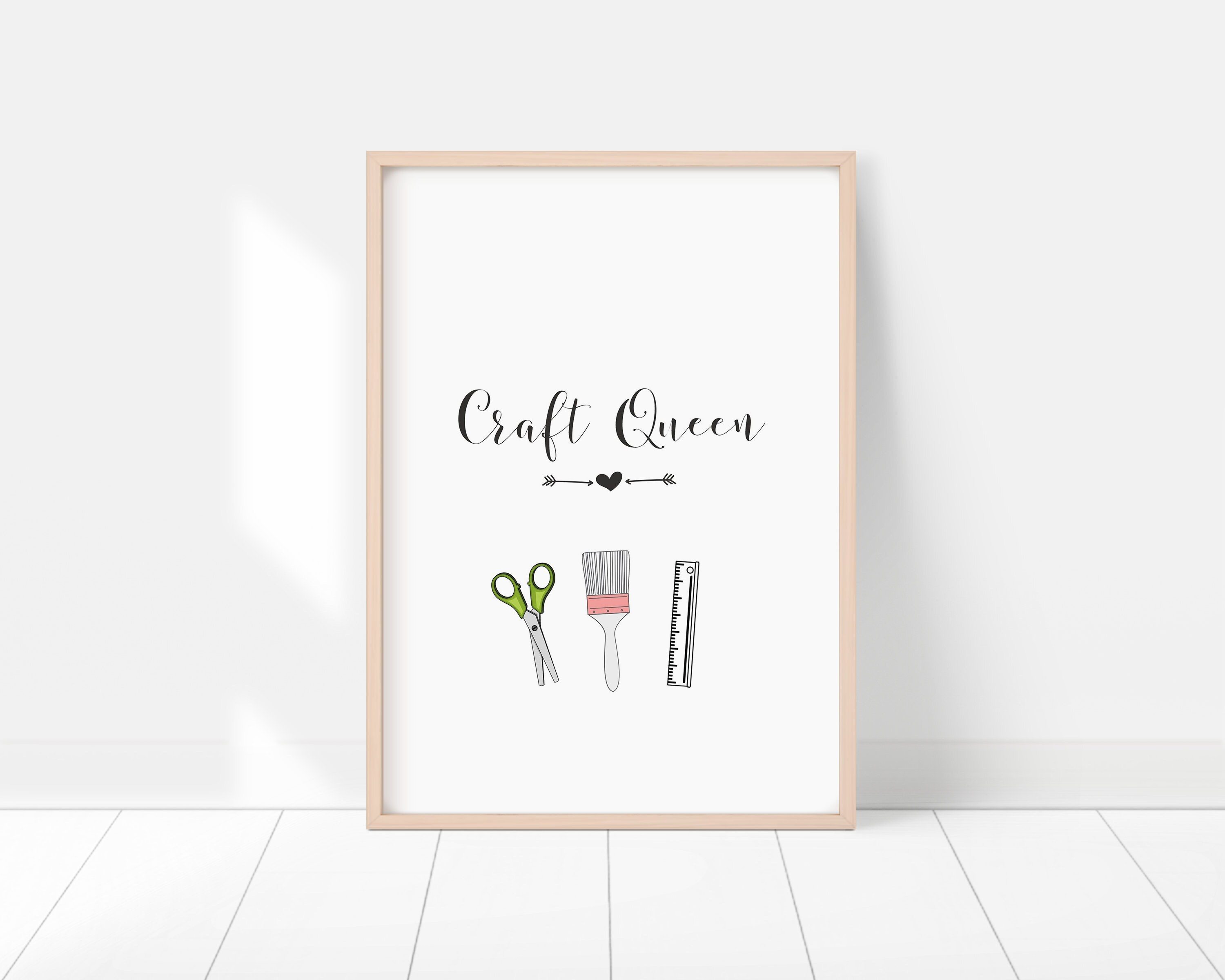 Craft Queen, Craft Room Sign, Craft Room Wall Art, Sewing Room Sign ...