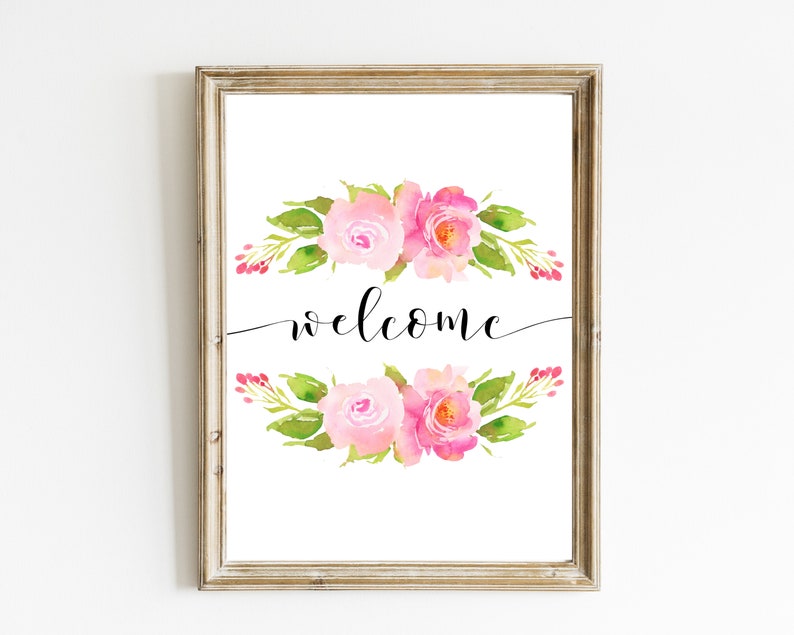 Welcome Sign Printable Welcome Sign Entryway Sign Entryway - Etsy