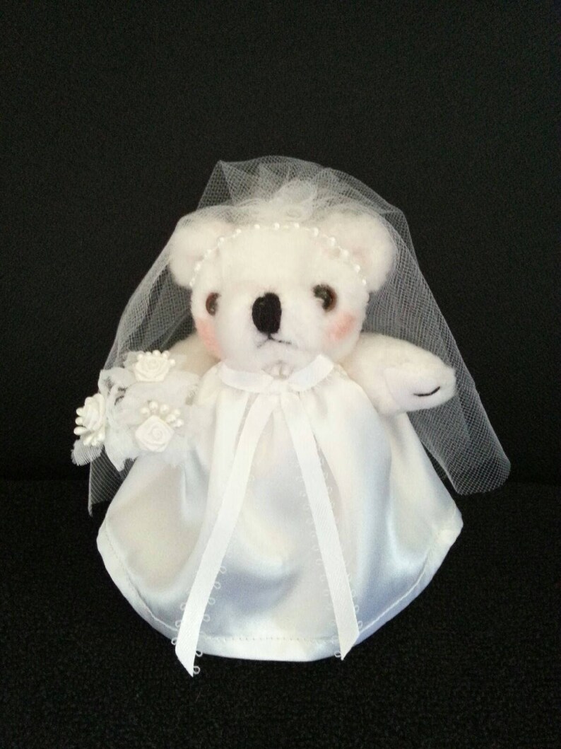 Bride and Groom Teddy Bears/ Wedding Bear Couple - Etsy