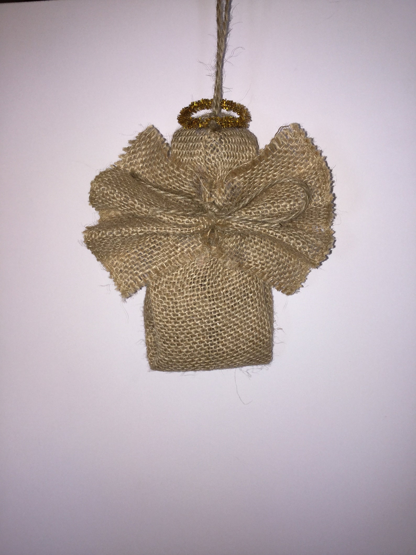 Burlap Angel, Christmas Ornament, Country Decor - Etsy