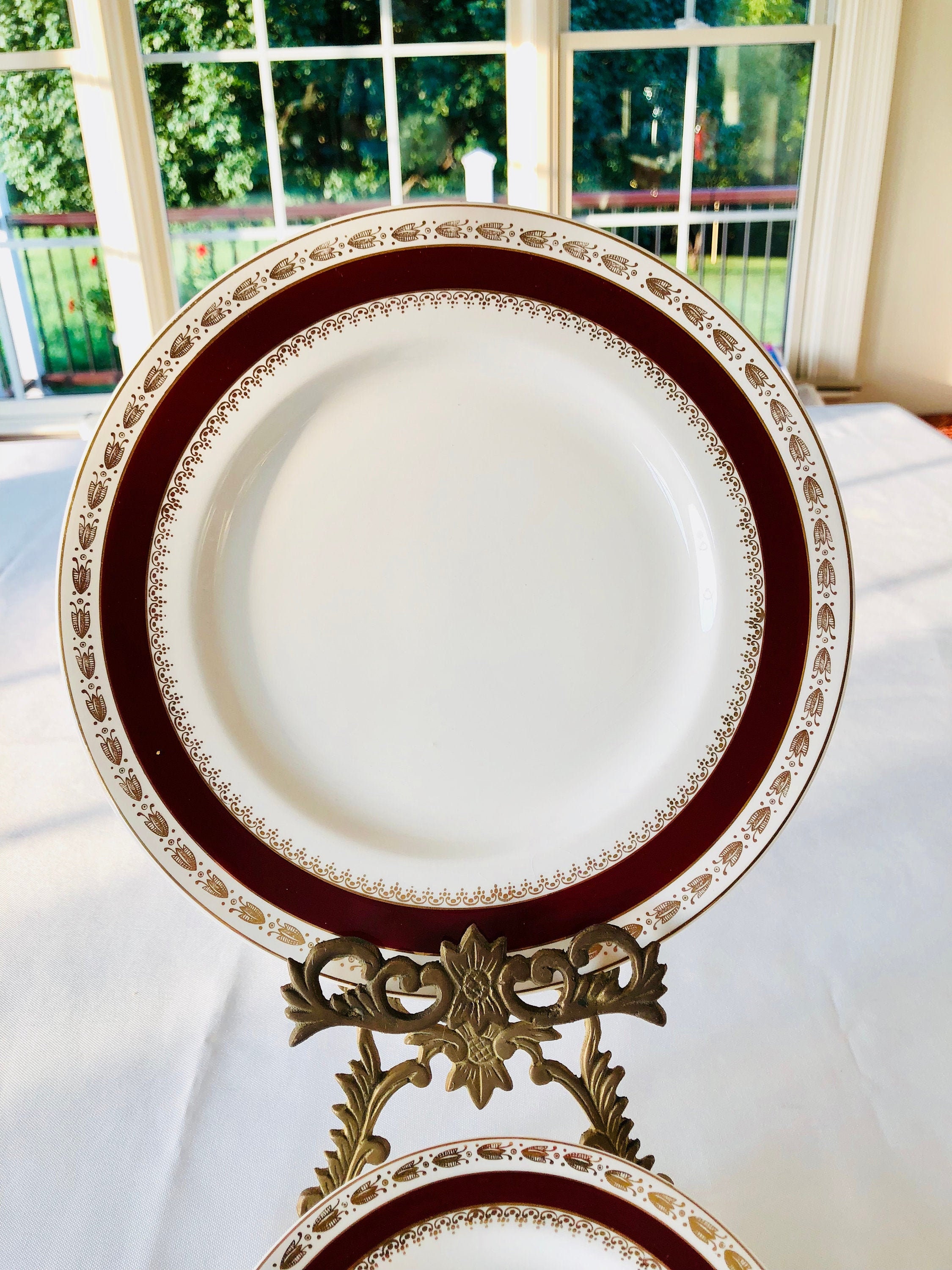 Eight 3 Piece Dinnerware Sets of Crown Ducal Made in England Porcelain ...