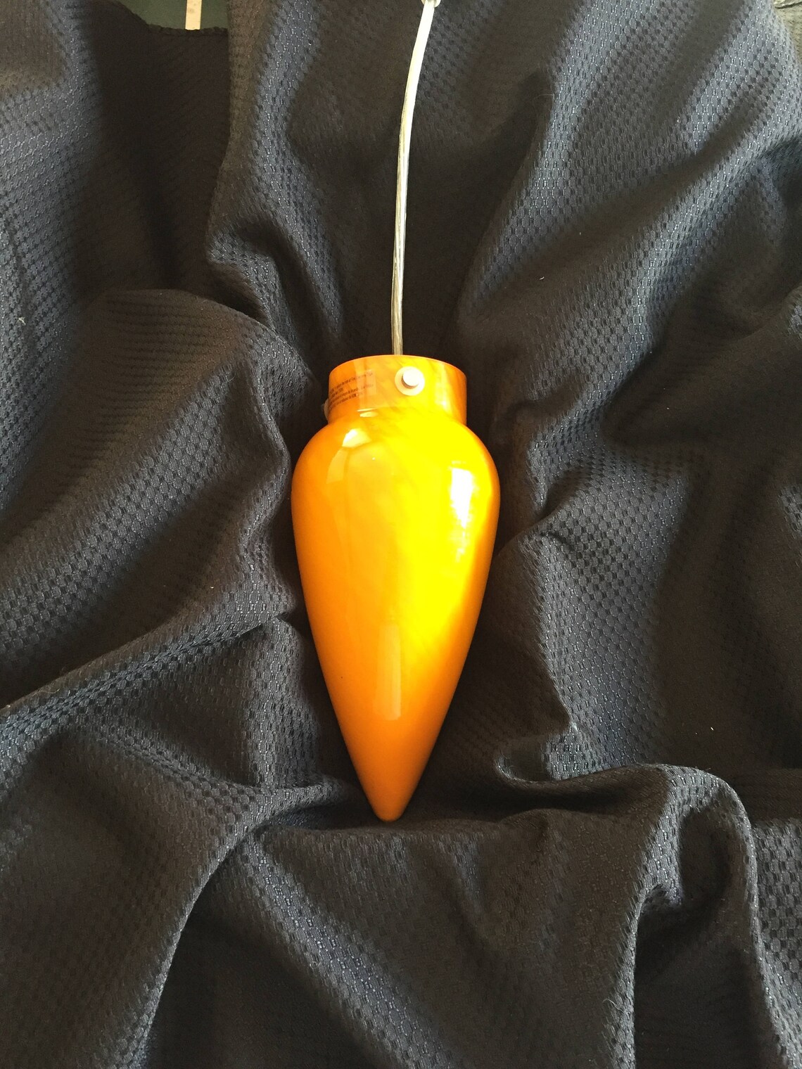 Blown Glass Juliette Inverted Teardrop or Ice Sickle Shaped Pendant ...