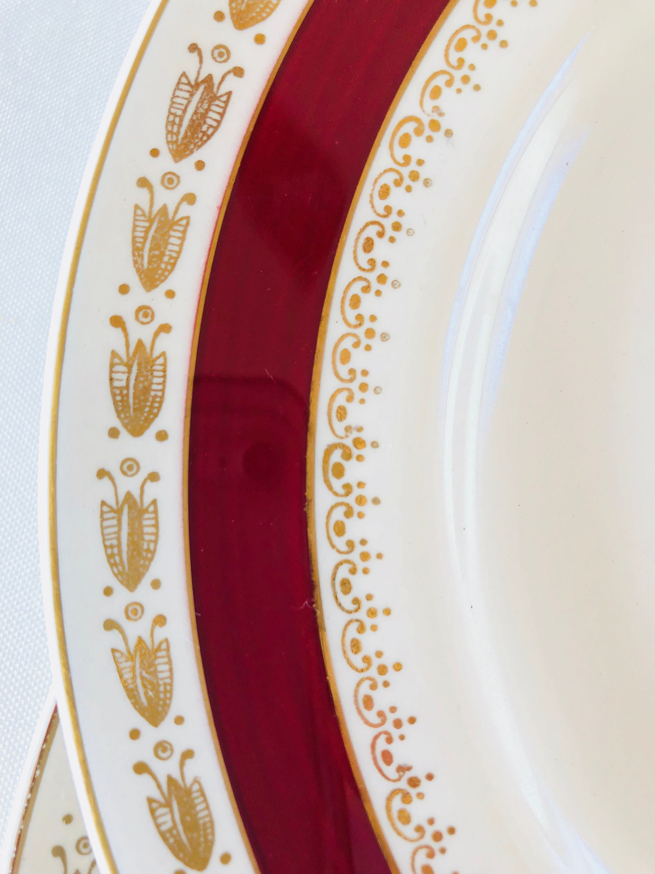 Eight 3 Piece Dinnerware Sets of Crown Ducal Made in England Porcelain ...