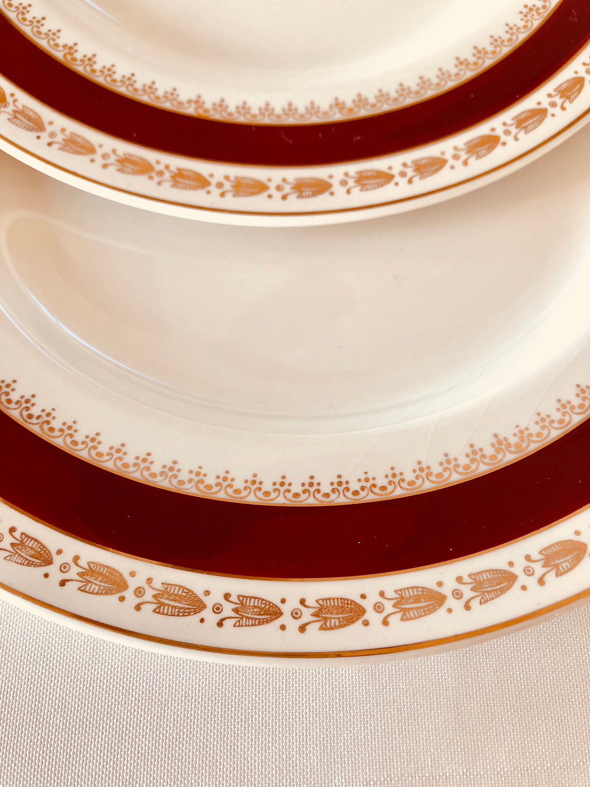 Eight 3 Piece Dinnerware Sets of Crown Ducal Made in England Porcelain ...