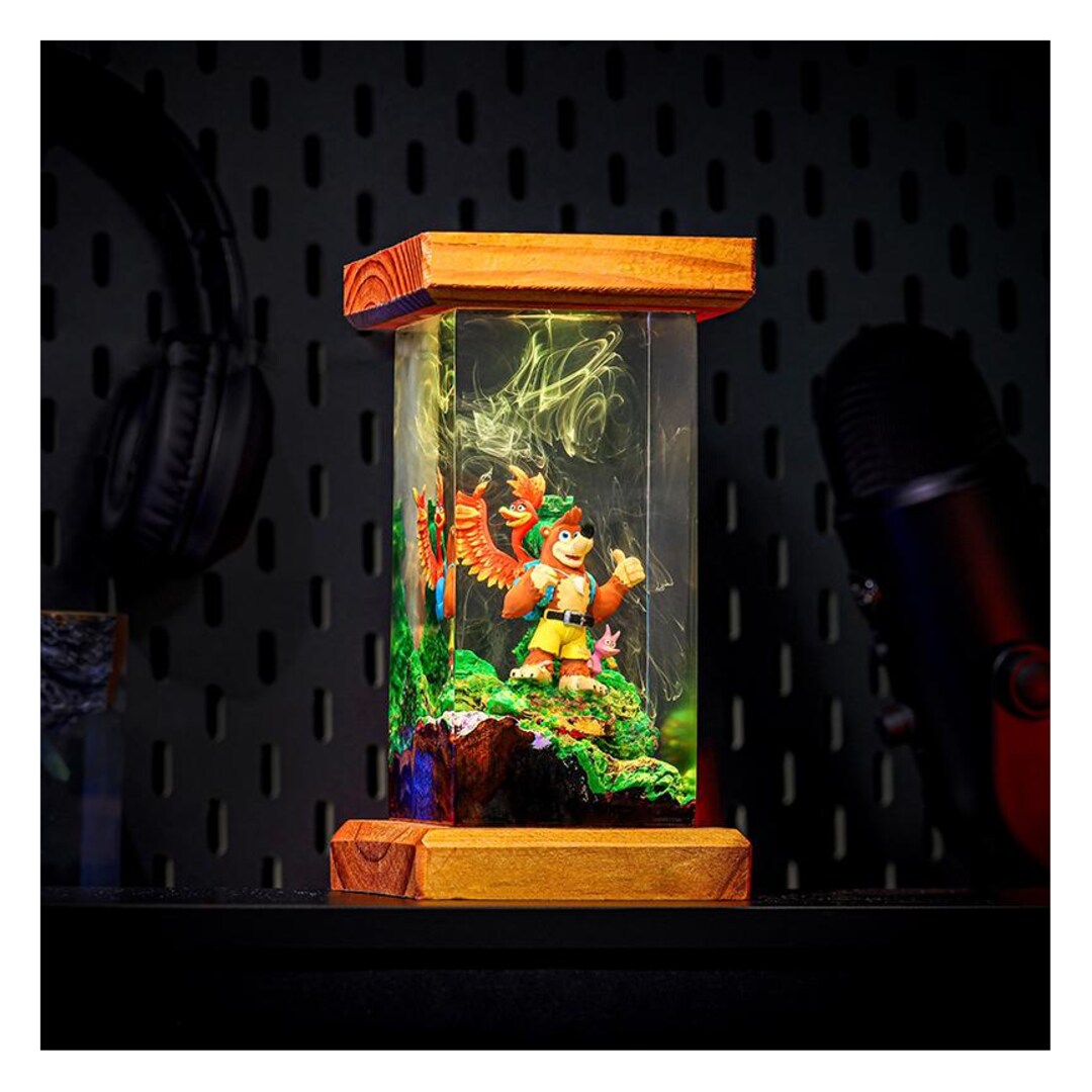 Ban.jo-kaz.ooie Epoxy Lamp, Video Game Resin Diorama Lamp, Custom Diorama Kit, Pok.emon Gifts ...