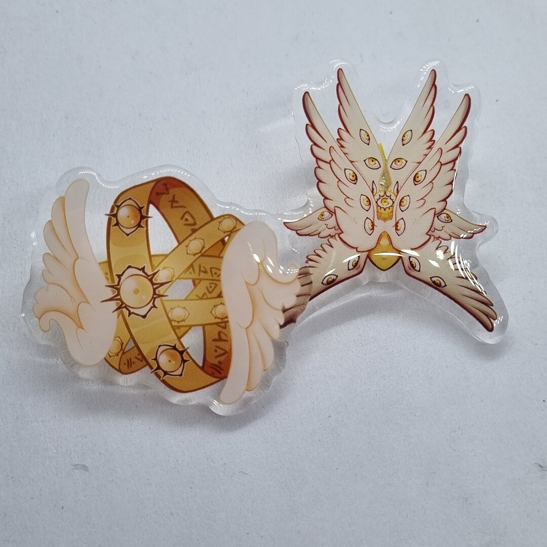 Biblical Angel Acrylic Pins - Etsy
