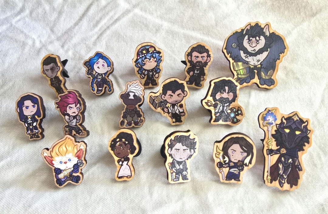 Arcane Wooden Pins - Etsy