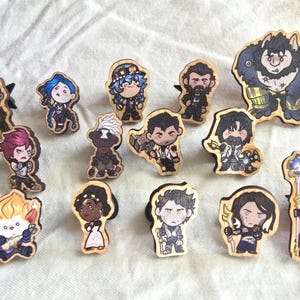 Arcane Wooden Pins - Etsy