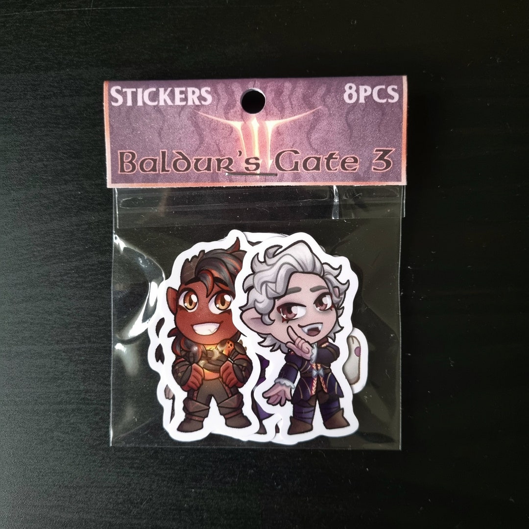 BG3 Sticker Pack 8pcs Preorder - Etsy UK