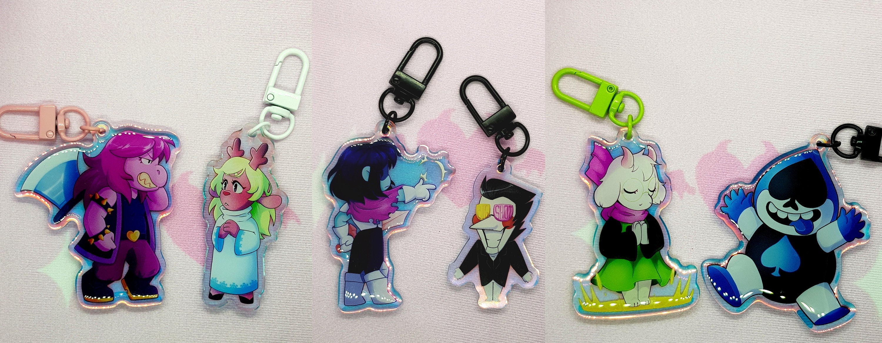 DELTARUNE Keychains - Etsy