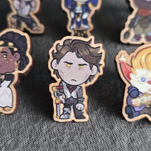 Arcane Wooden Pins - Etsy