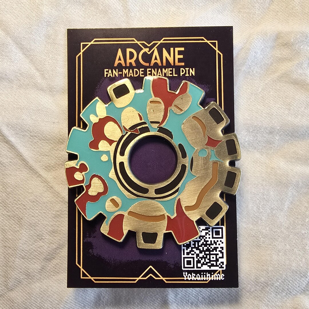 Corrupt Cog Enamel Pin - Etsy