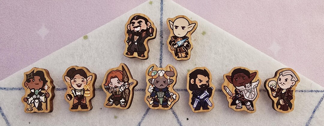 Dragon Age: the Vielguard Wooden Pins - Etsy