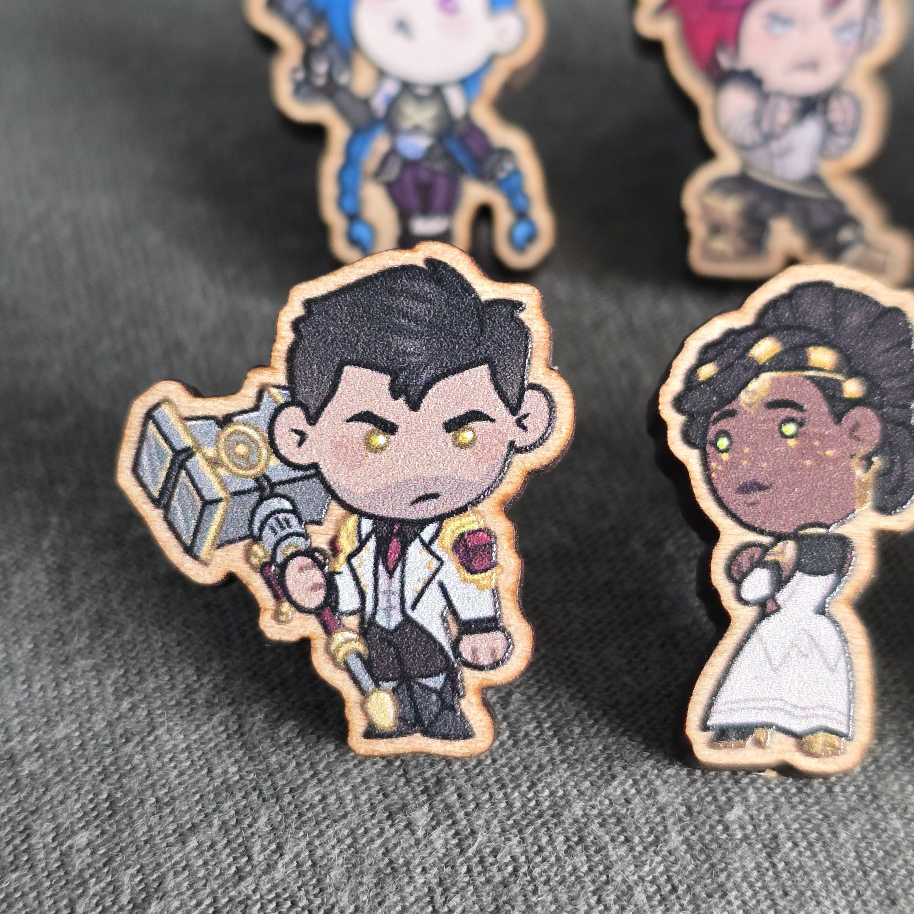 Arcane Wooden Pins - Etsy