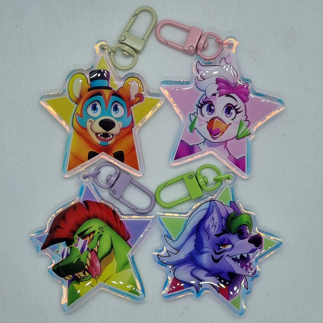 Glamrock FNAF Keychains - Etsy