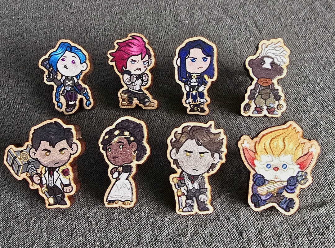 Arcane Wooden Pins - Etsy