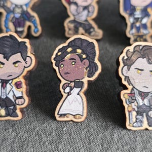 Arcane Wooden Pins - Etsy