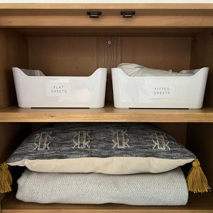 Linen Closet Organization Labels Minimalistic Printable Digital ...