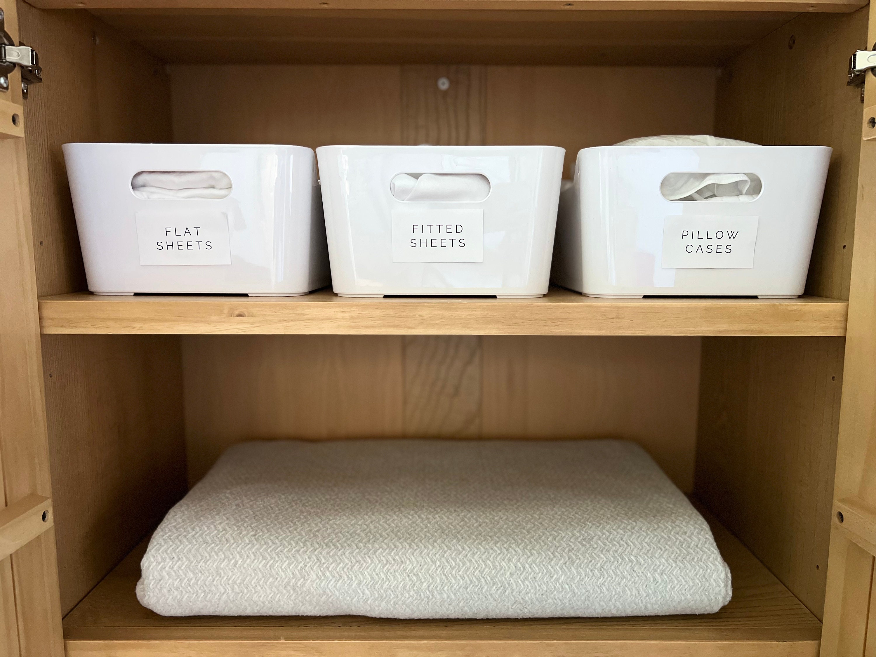 Linen Closet Organization Labels Minimalistic Printable Digital ...