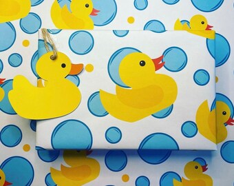 Rubber Duck Wrapping Paper - Etsy