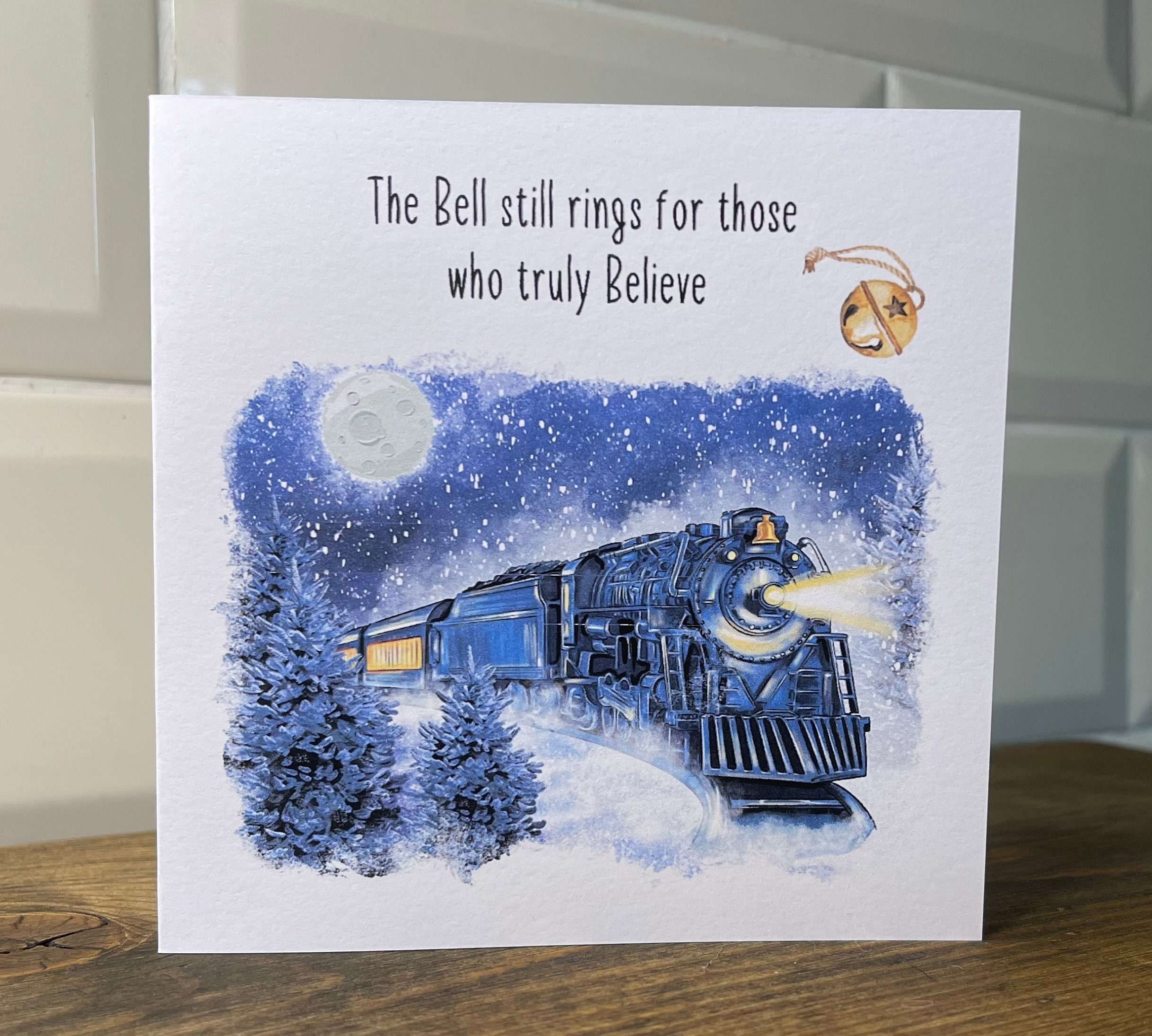 Polar Express Theme Blank Christmas Greeting Card - Gift Idea ...